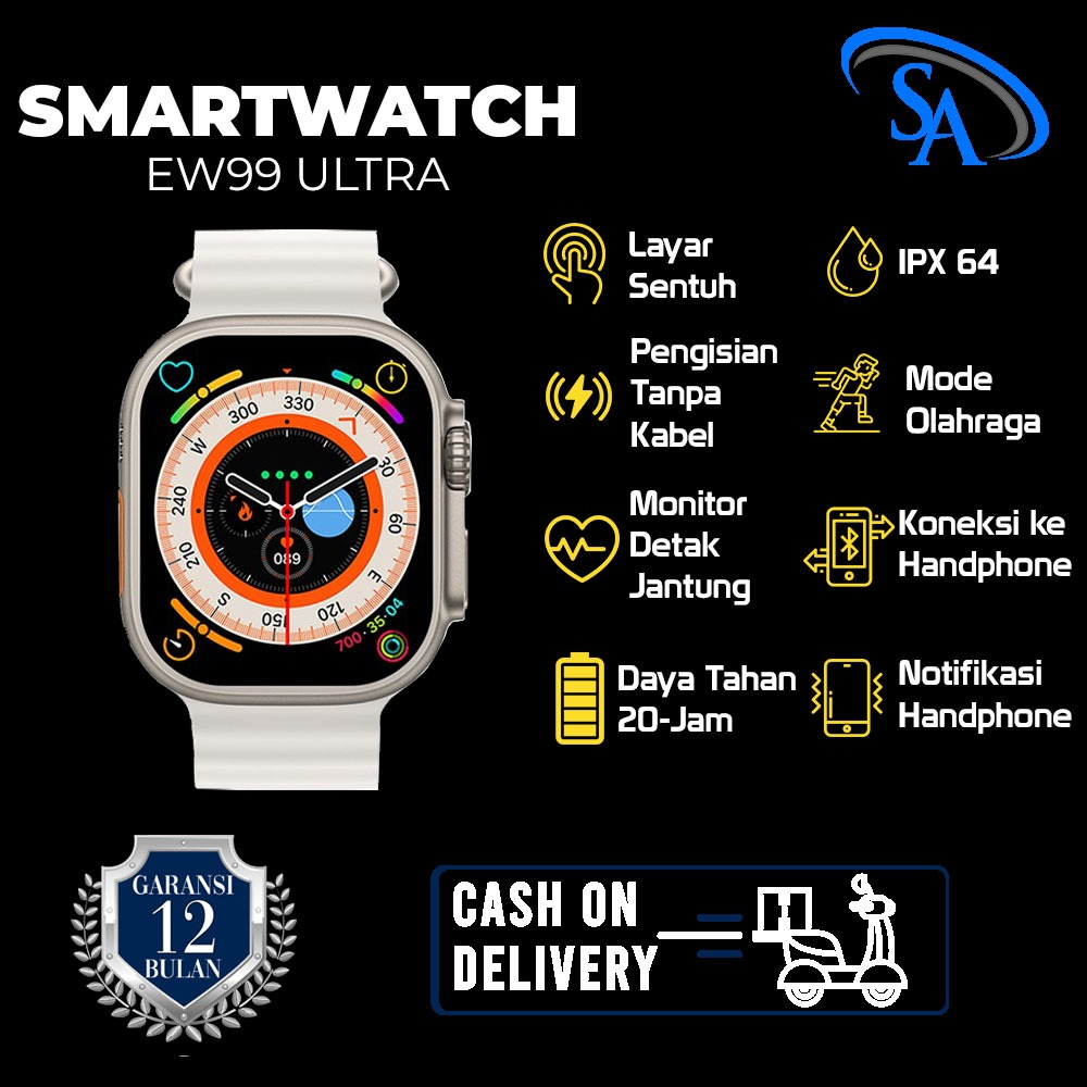 Jual Jam Tangan EW99 Dengan IP67 Tahan Air ,Panggilan Bluetooth ...
