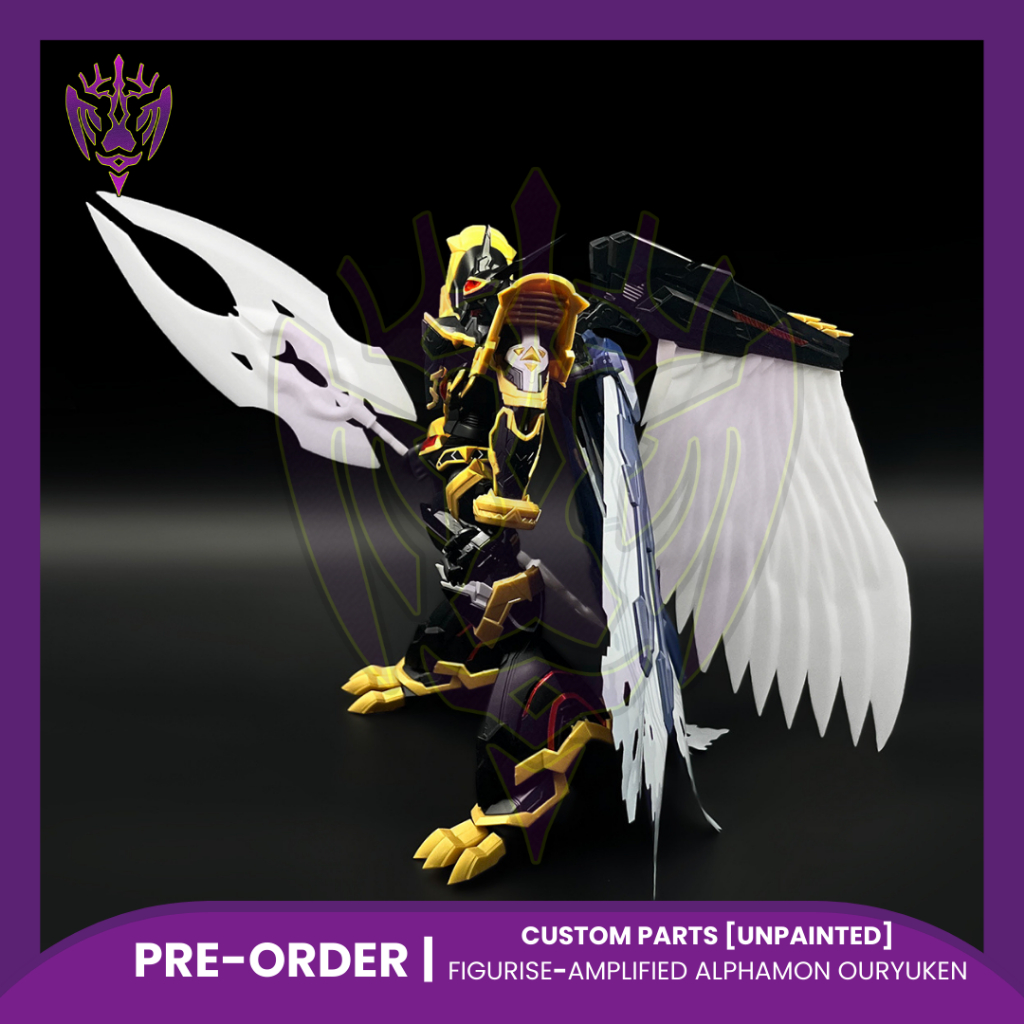 Jual PO Digimon 3rd Party Alphamon Ouryuken Unpainted Add Ons for ...