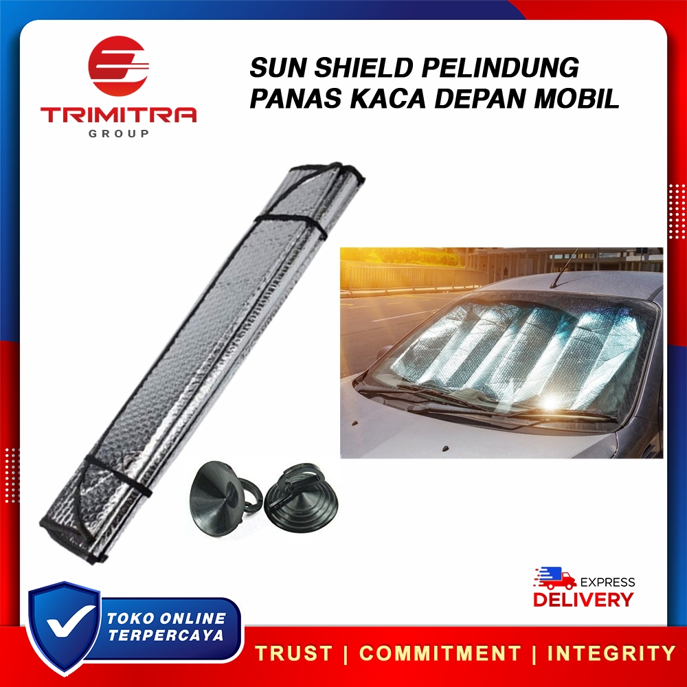 Jual SUN SHIELD Penahan Panas Kaca Depan Mobil Sunshield Lipat Alumunium Bahan Tebal | Shopee ...
