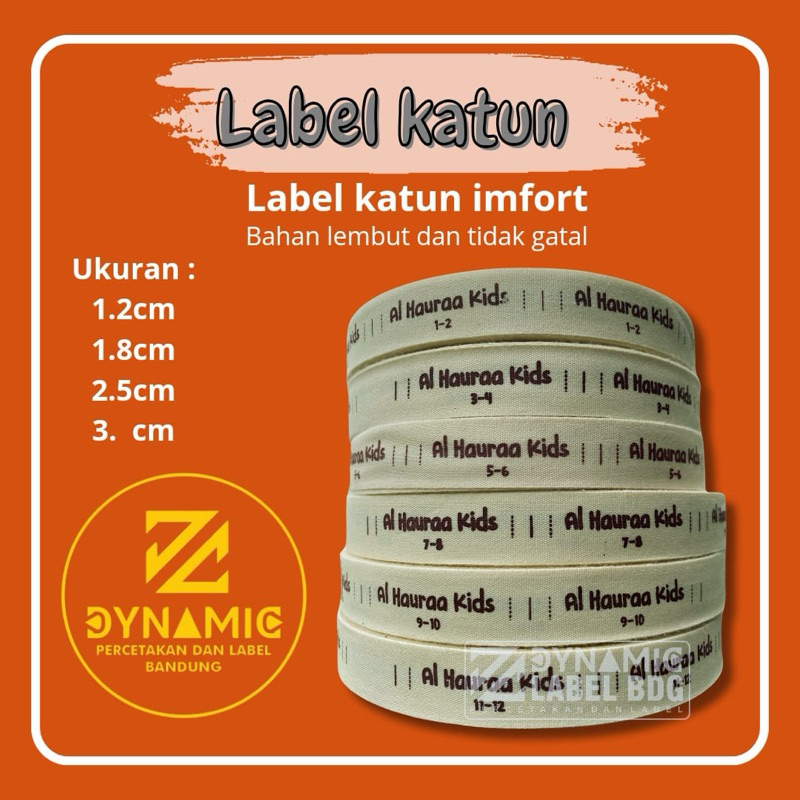 Jual Label Piterban import / label katun / label sablon halus 15Meter ...