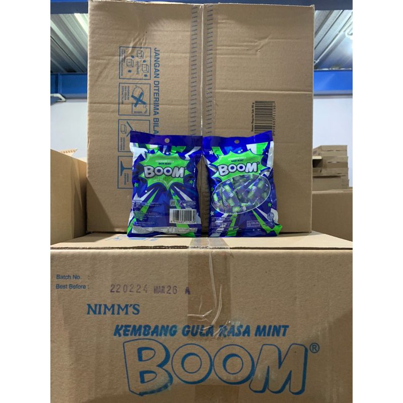 Jual Permen Boom Rasa Mint Original Kemasan Sak isi 60 Butir. | Shopee ...