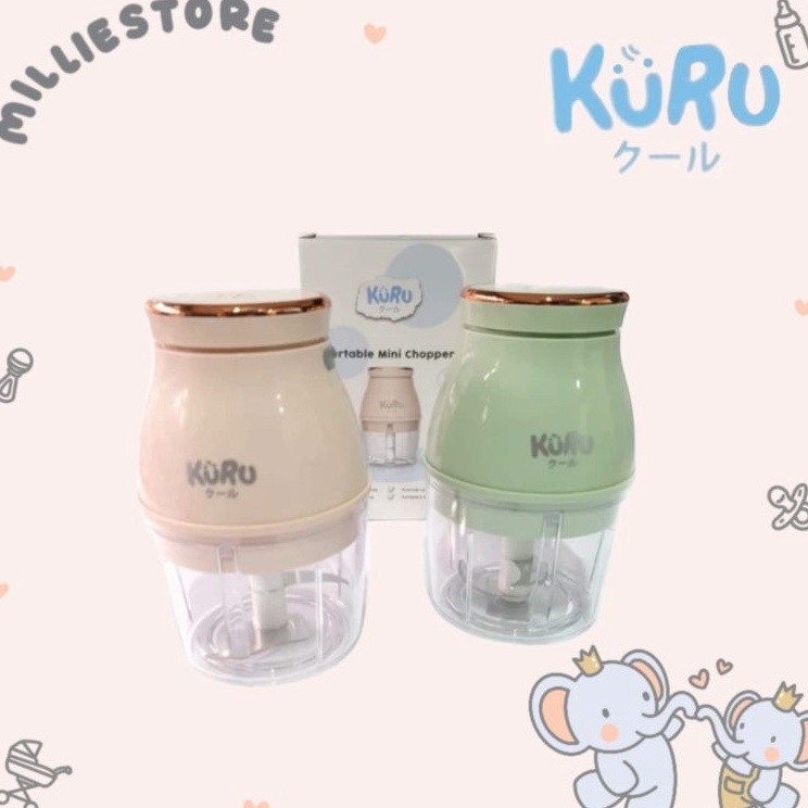 Jual dd KURU BABY Electric Portable Mini Chopper Blender Makanan Anak ...