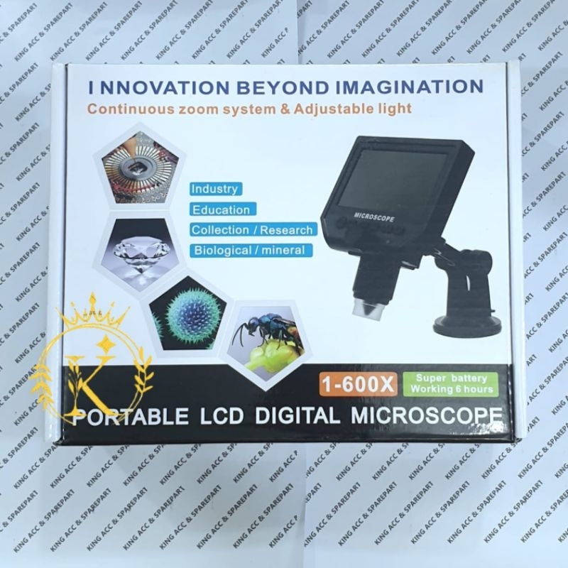 Jual TOOLS MICROSCOPE DIGITAL SUNSHINE DM-600S + LCD 4.3INCH MIKROSKOP ...