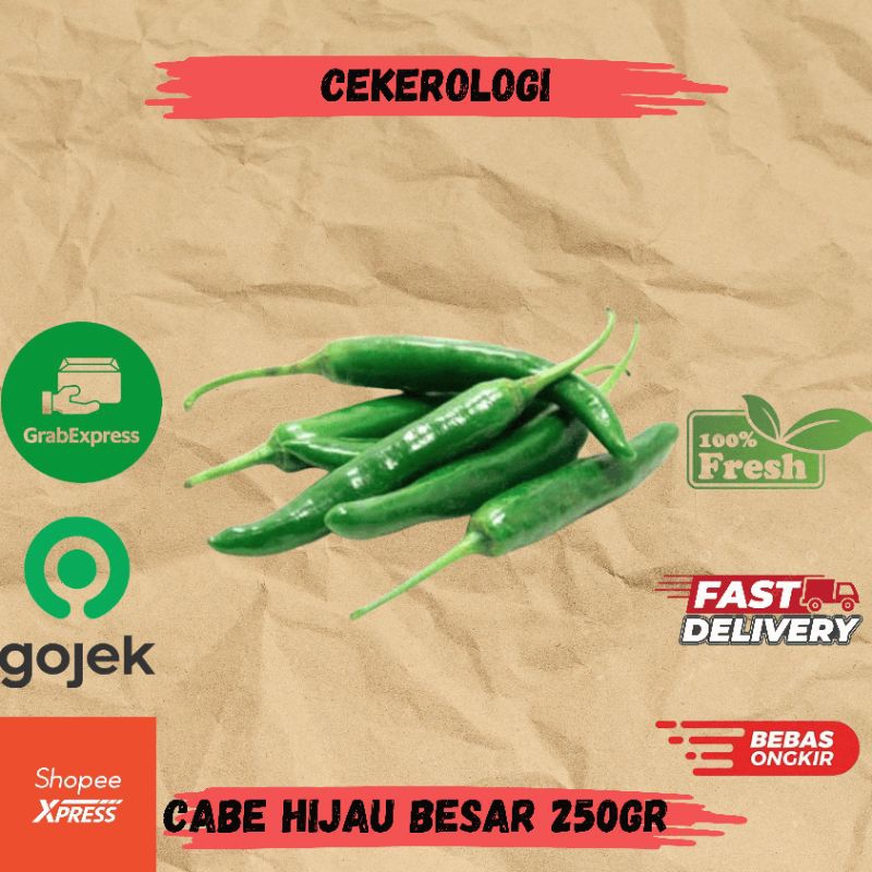 Jual Cabe Hijau Besar 250gr / Cabe Hijau Besar / Cabe Hijau Besar Fresh ...