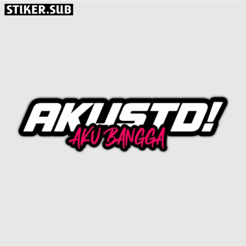 Jual stiker|sticker aku std aku bangga | Shopee Indonesia