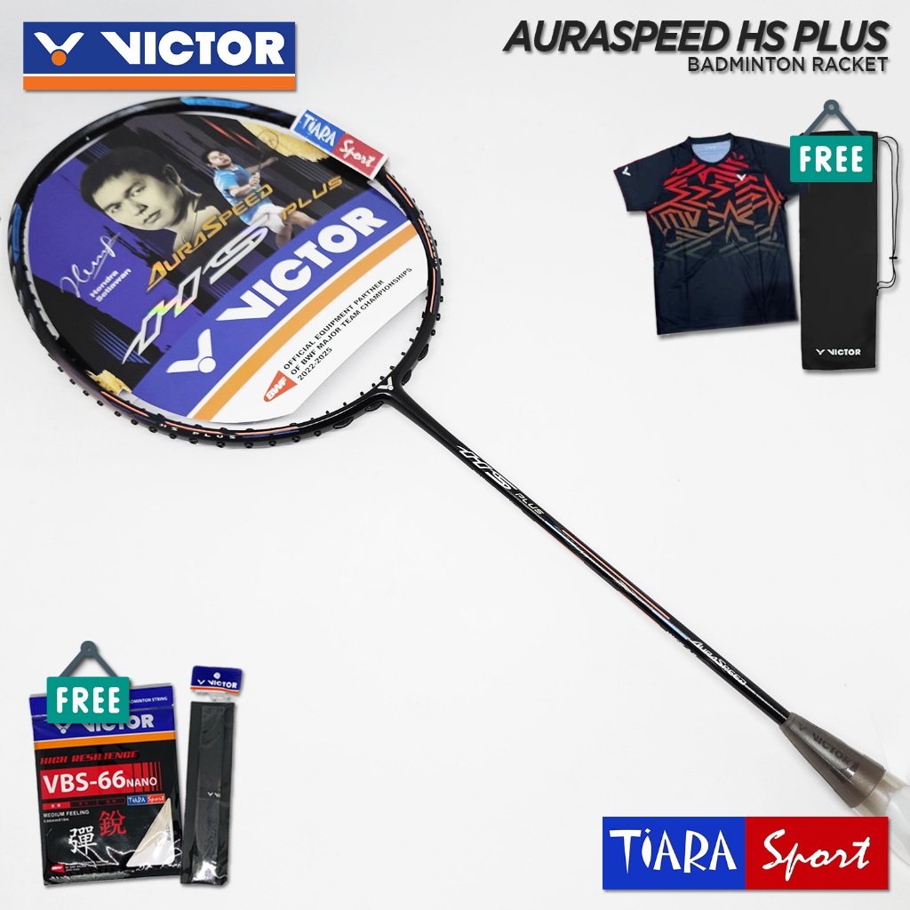 Jual Raket VICTOR Auraspeed Hyper Sonic Plus - Black - 4U / 3U G6 ...