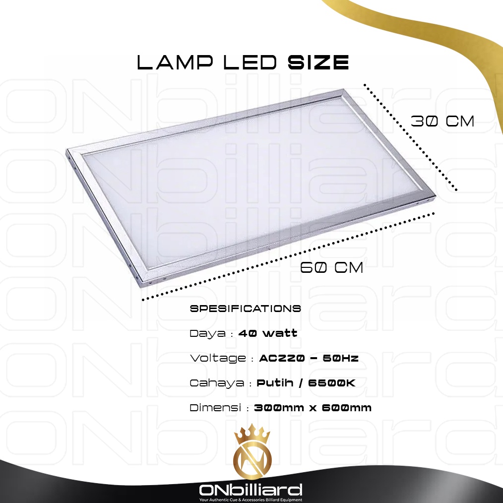Jual KODE Q7Y6 lampu Panel LED 3mm x 6mm Meja Billiard Biliar Biliyar ...