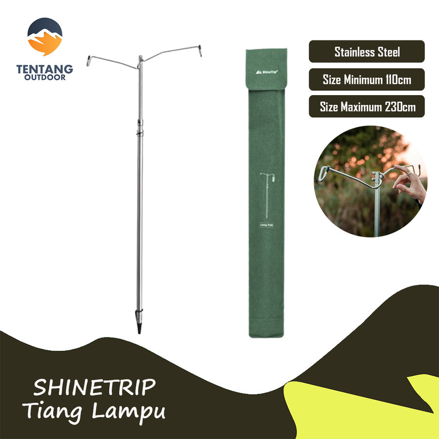 Jual SHINETRIP Tiang Lampu Aluminium Alloy Camping Gantungan Lampu ...