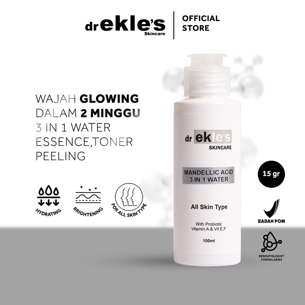 Jual dr Ekles Skincare - Mandelic Acid 3 In 1 Water | Shopee Indonesia