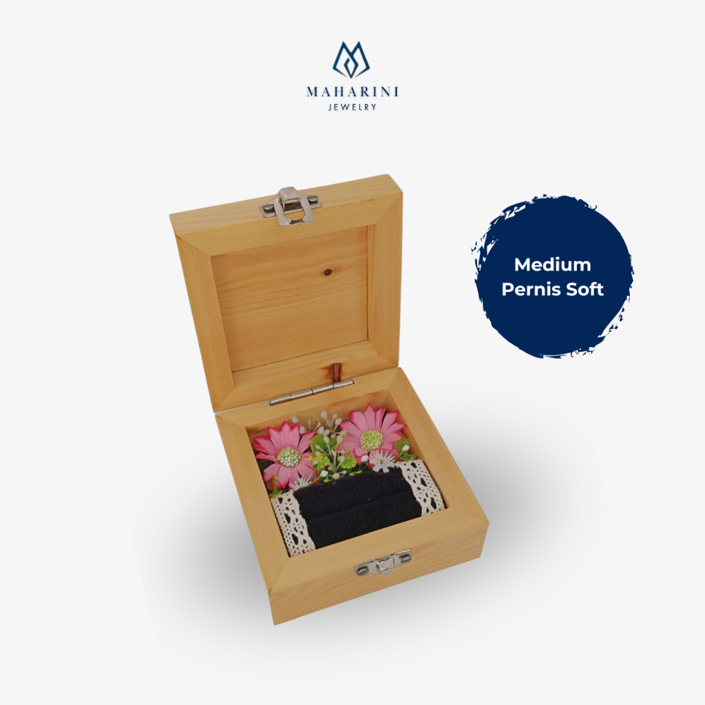 Jual Tempat Kotak Box Pernikahan Cincin Perhiasan Penyimpanan Ring Box ...