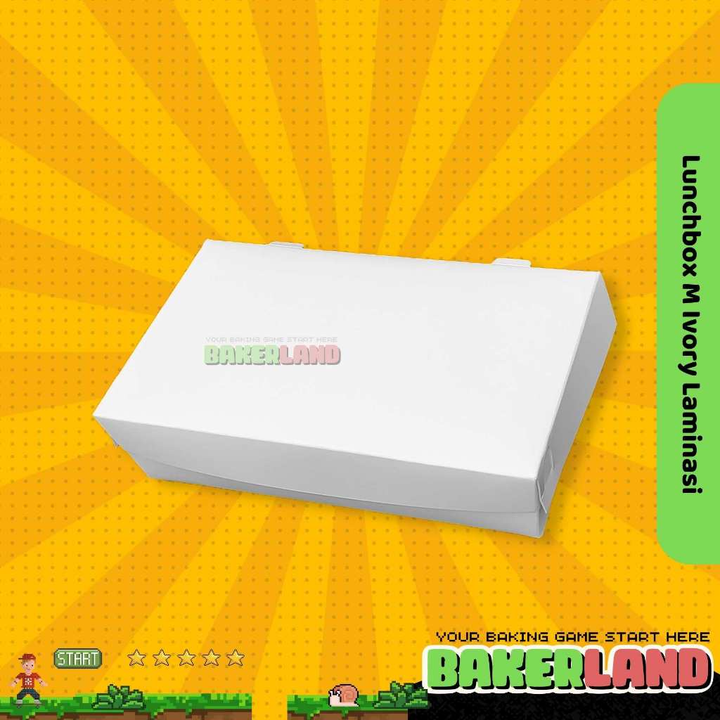 Jual Lunch Box M / Kemasan Ayam Geprek / Nasi / Kardus Makanan / Lunch ...
