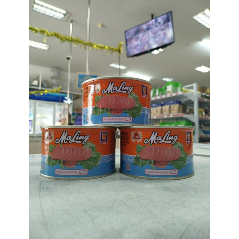 Jual Ma ling Pork Luncheon Meat / Cornet Babi 397g | Shopee Indonesia