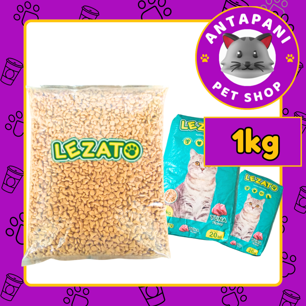 Jual LEZATO CAT TUNA 1Kg Makanan Kucing LEZATO Repack | Shopee Indonesia