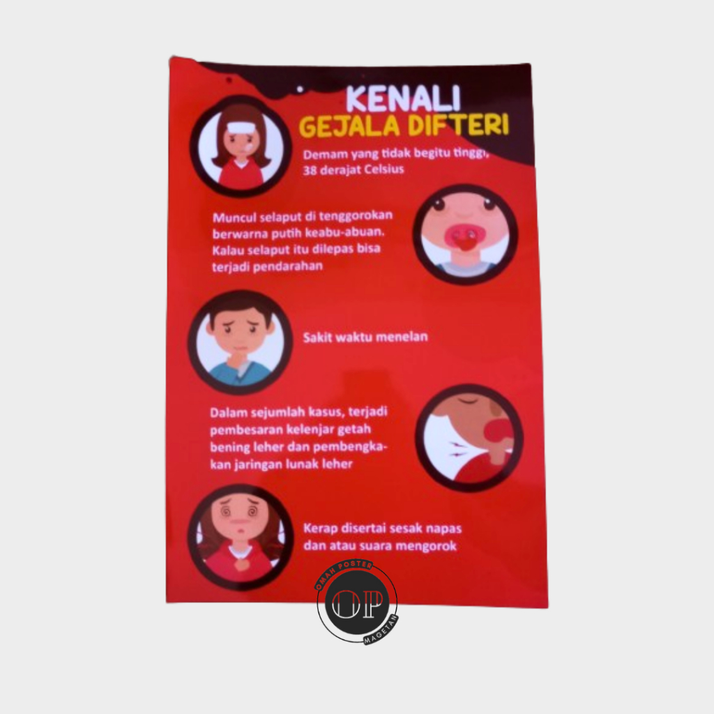 Jual Poster Kenali Gejala Difteri - Poster Penyakit - Poster Kesehatan | Shopee Indonesia