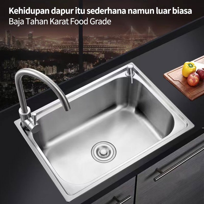 Jual Kitchen Sink Wastafel Portable Piring Panjang Wastafel Cuci Piring ...