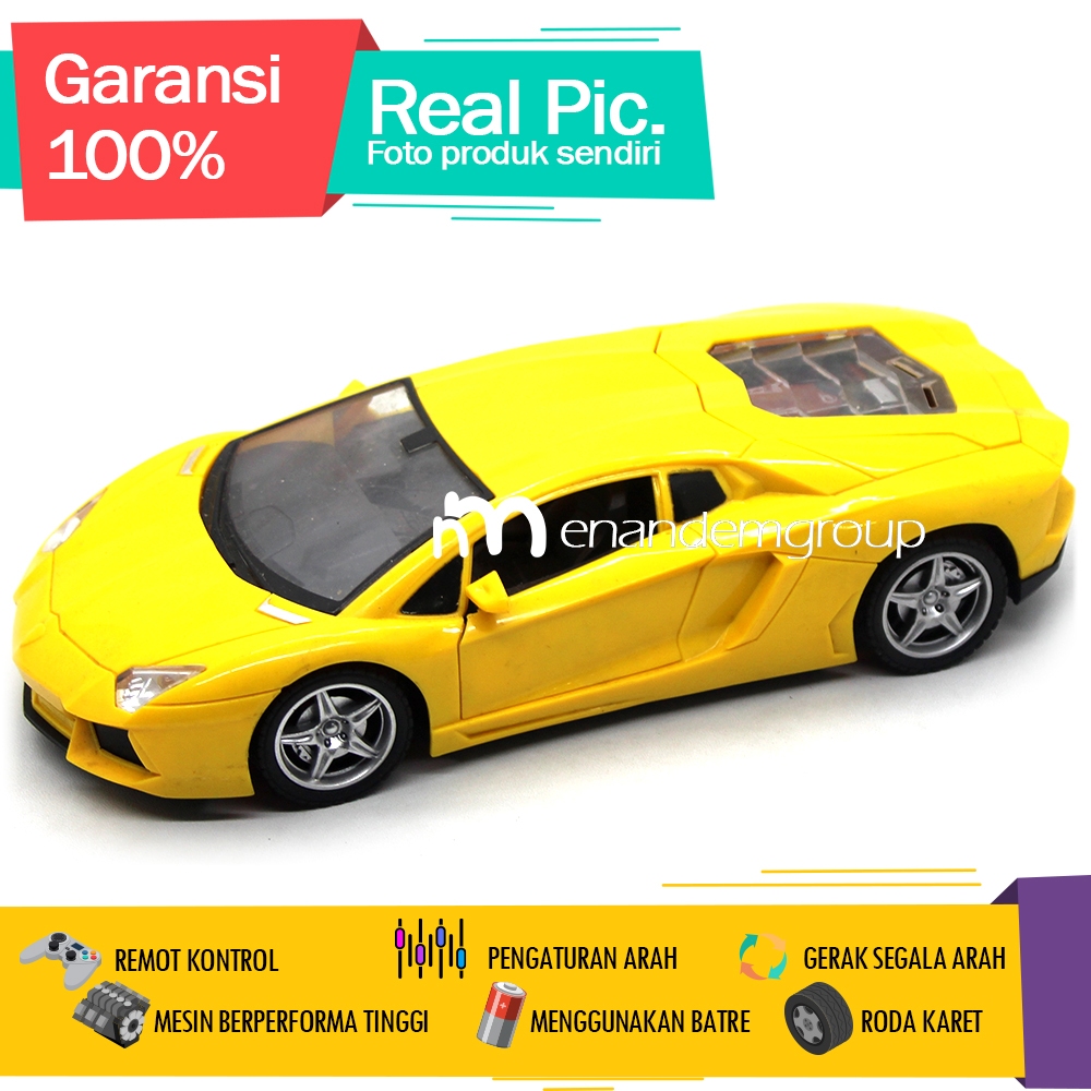 Jual Mainan Mobil Sedan Balap Lambo Remot Kontrol RC Luxurious Buka ...