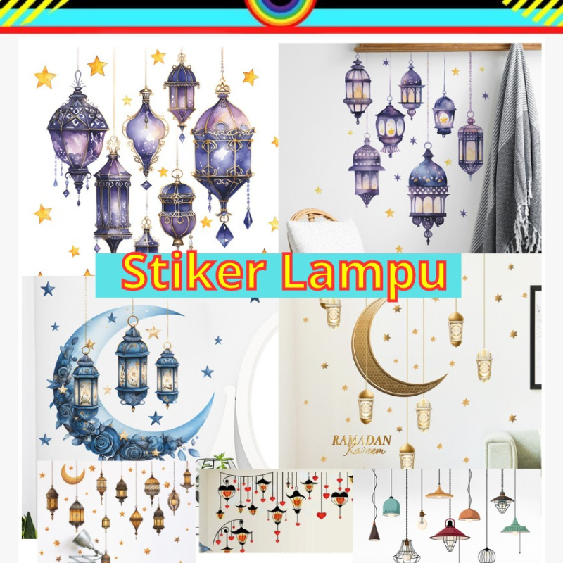 Jual Wallsticker Wall Stiker Sticker Dinding Lampu Hiasan Tempelan ...