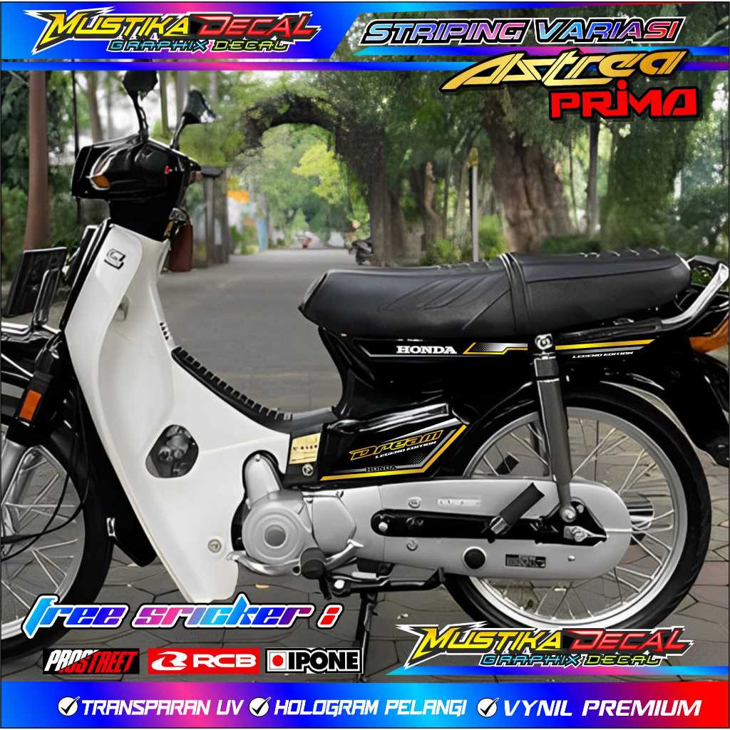 Jual STRIPING VARIASI MOTOR ASTREA PRIMA / STICKER LIST MOTOR HONDA ...