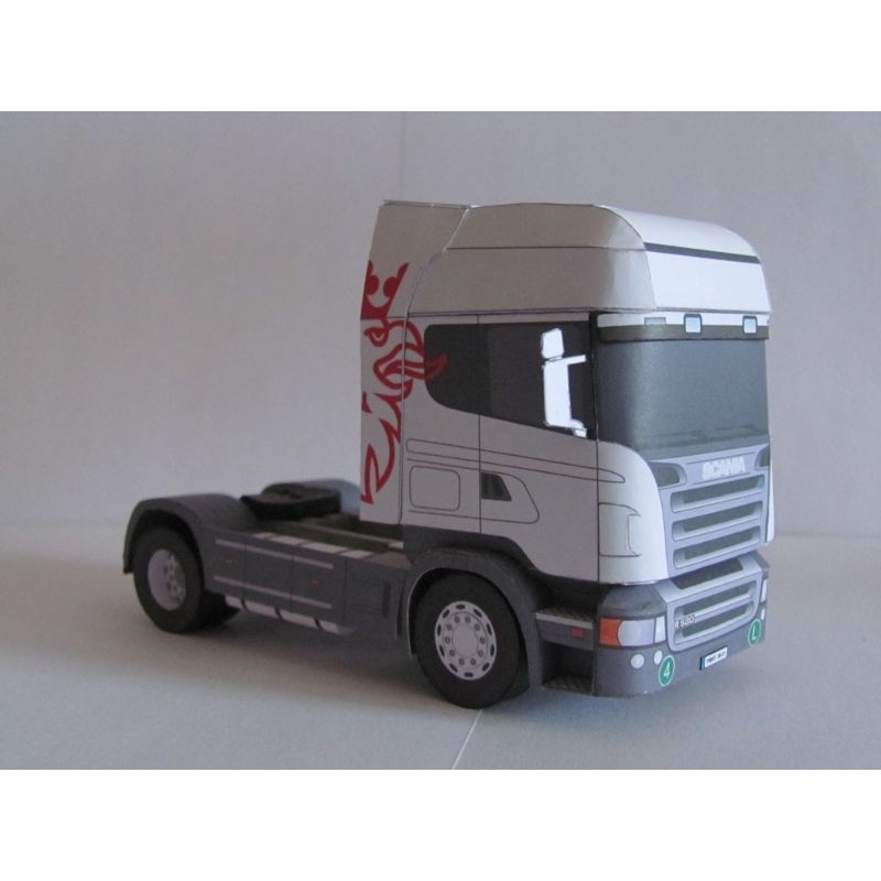 Jual Lembaran pola papercraft truk scania R580 skala 1:43 (OP-Aa11 ...