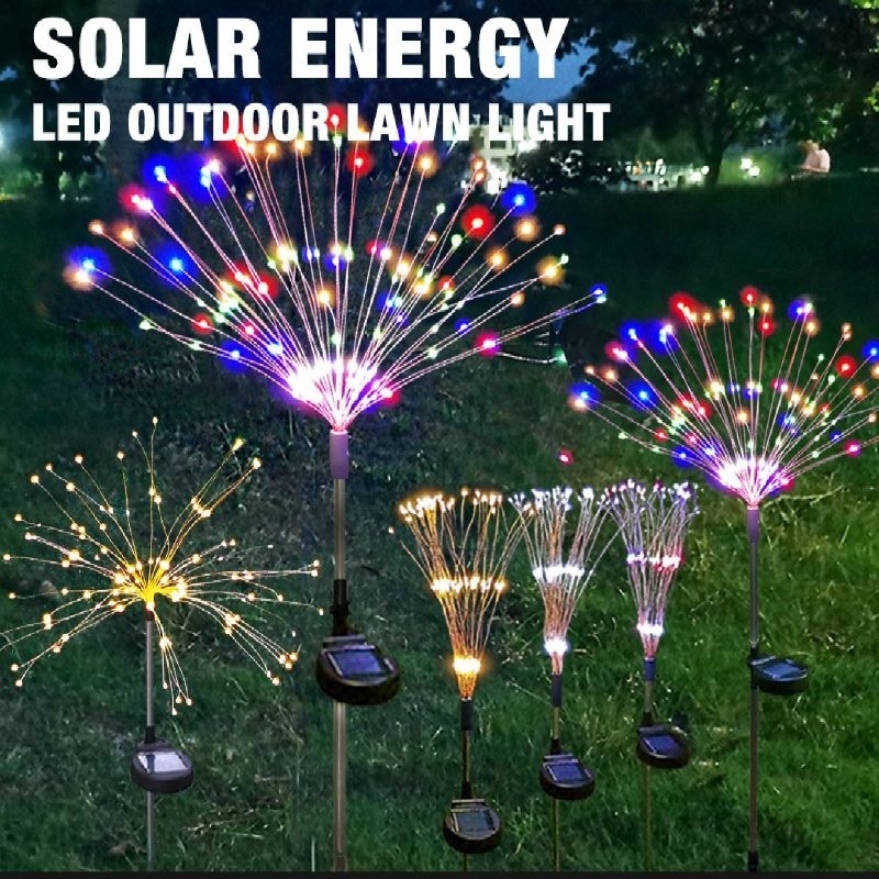 Jual Lampu Taman 90 LED Kembang Api Solar Tenaga Surya | Shopee Indonesia