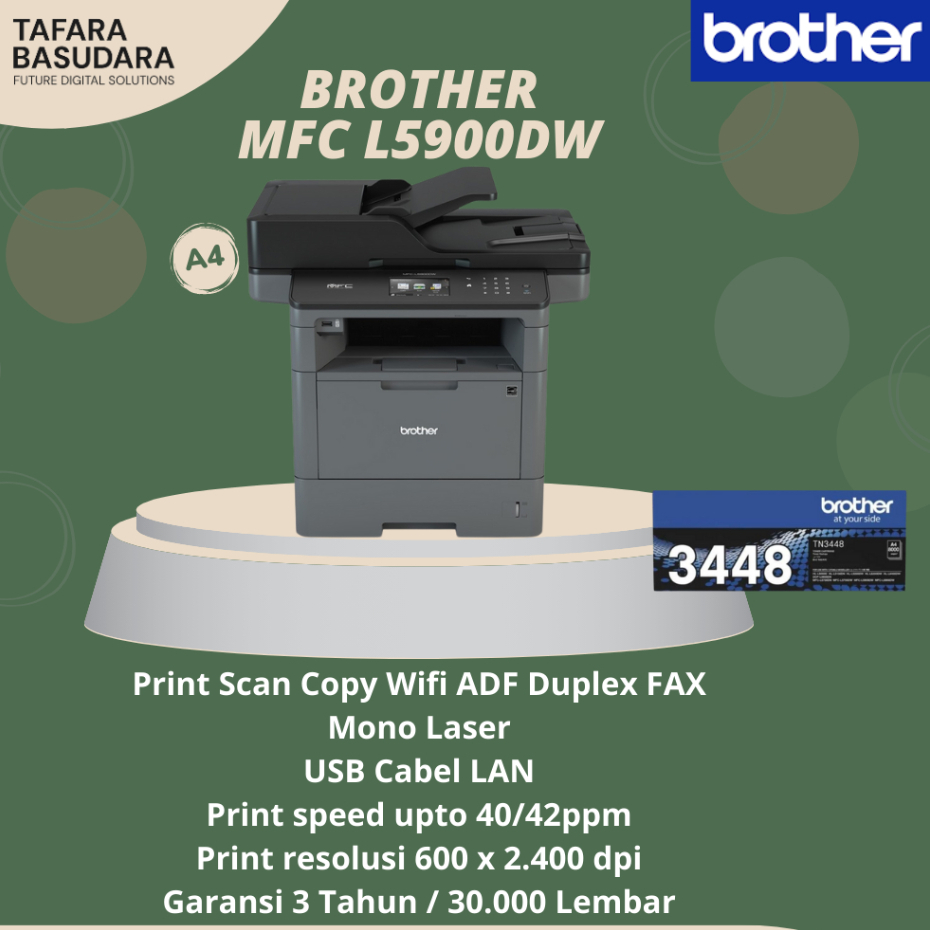 Jual Printer Brother MFC L5900DW Mono Laser A4 | Shopee Indonesia