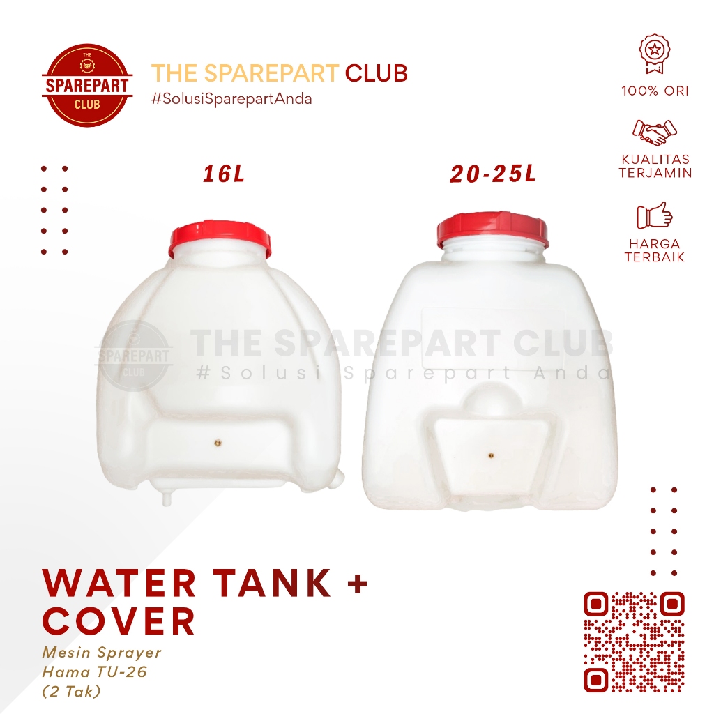 Jual Tangki Tengki Air Mesin Sprayer Hama TU26 TU 26 2 Tak 16 Liter ...