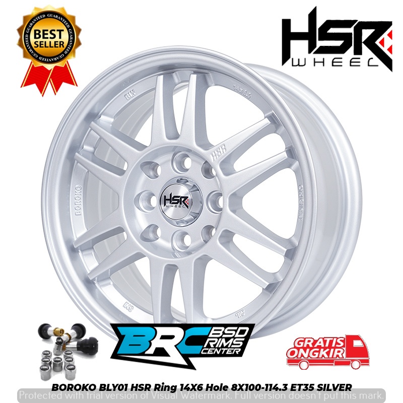 Jual VELG HSR RACING BLY 01 R14 COCOK UNTUK Nissan ( Cefiro, Evalia, Grand Livina Latio Avanza ...