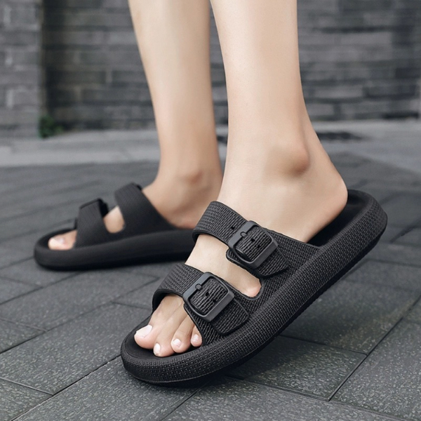 Jual Sendal Jelly / Karet Sandal Pria Wanita Motif Bamboo Slides Empuk ...