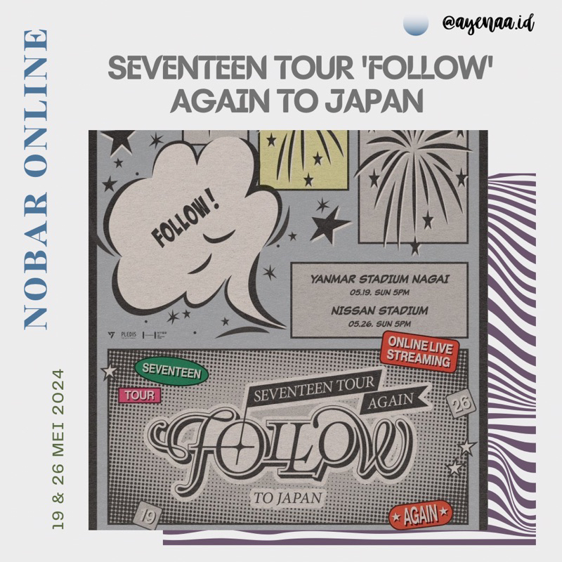 Jual SHARING NOBAR ONLINE SEVENTEEN TOUR FOLLOW AGAIN TO JAPAN | Shopee ...