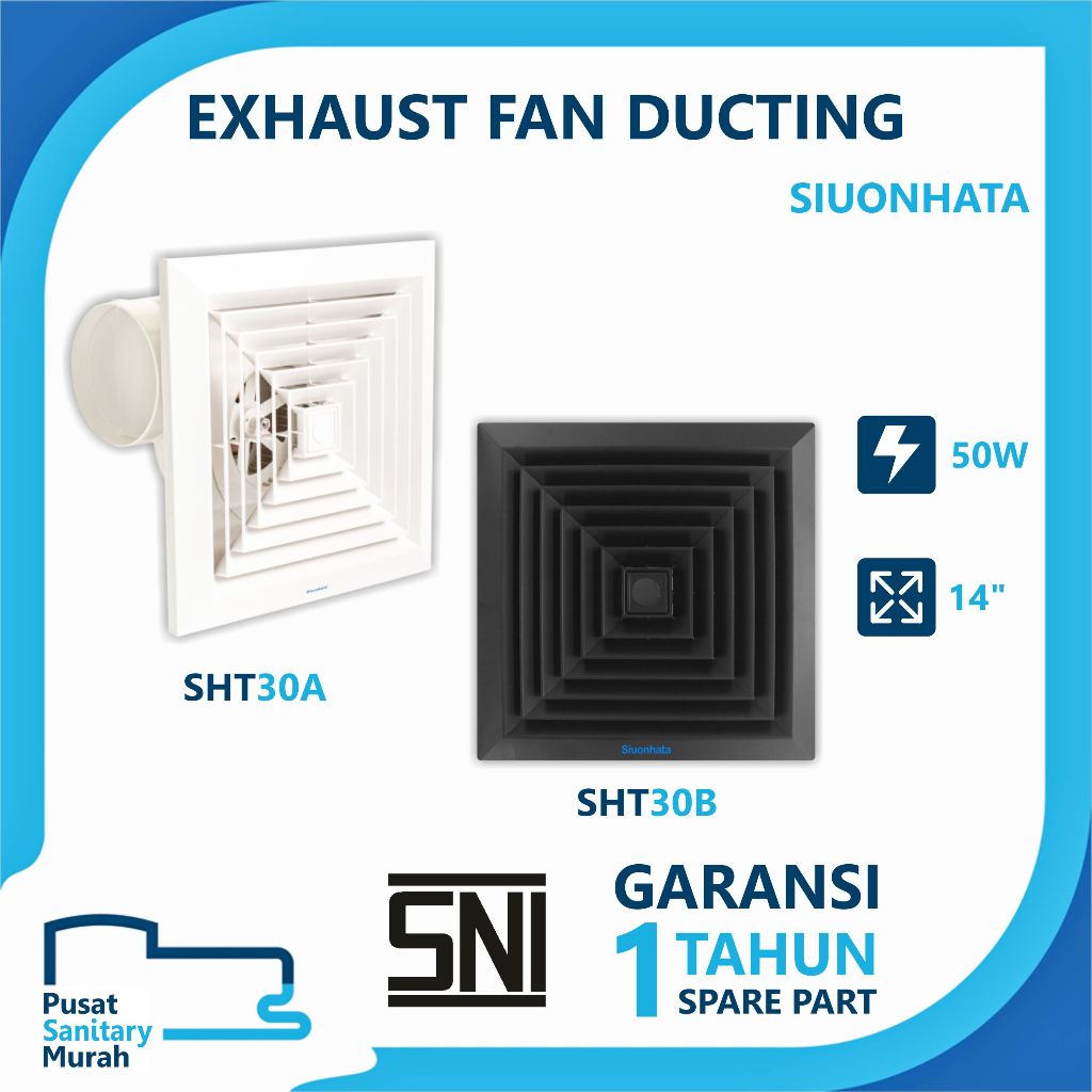 Jual EIXO EXHAUST FAN SHT30A EXSOS KIPAS PENGHISAP PLAFON DUCTING GARANSI | Shopee Indonesia