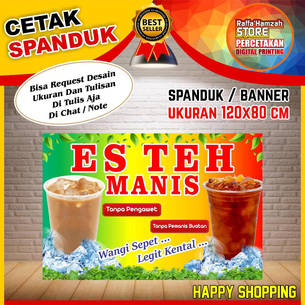 Jual Spanduk Banner Backdrop Es Teh Manis Terbaru / Banner Es Teh Manis ...