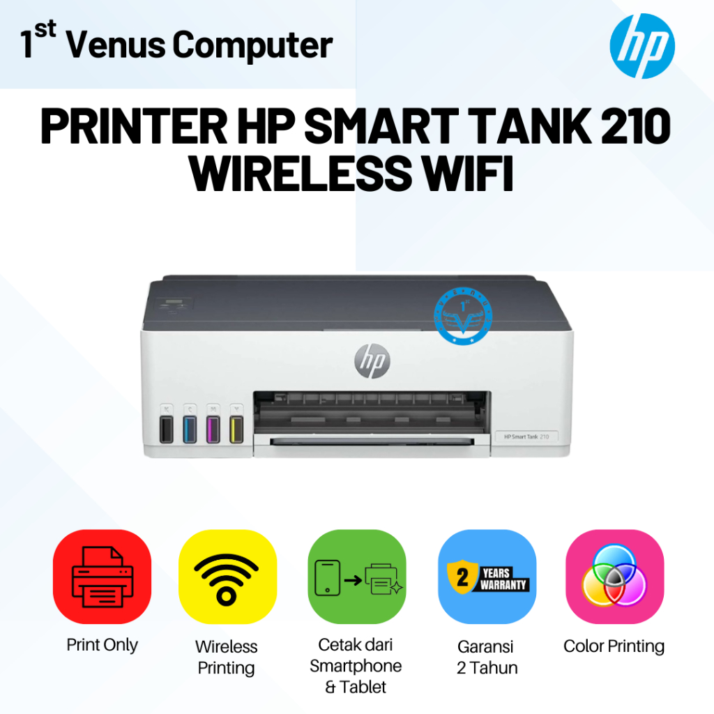 Jual Printer HP Smart Tank 210 Wireless Wifi / HP PRINTER SMART TANK ...