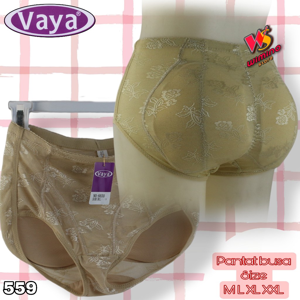 Jual W559 Vaya Celana Dalam Busa Bokong, Pantat Palsu Wanita M L XL XXL (bb 35 - 55 kg) | Shopee ...