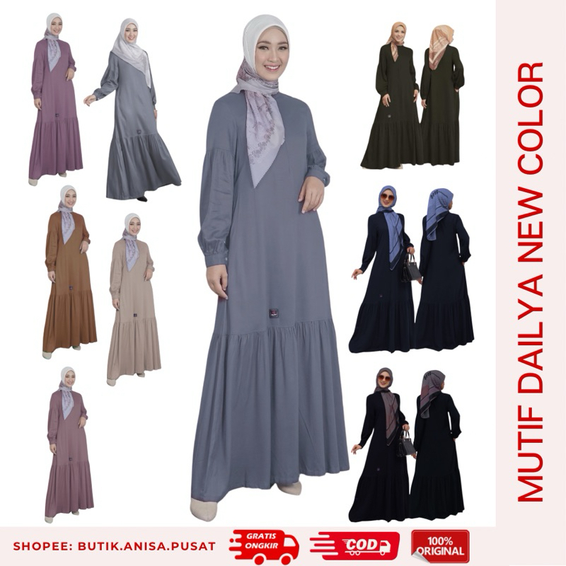 Jual MUTIF GAMIS DAILYA NEW COLOR | Shopee Indonesia
