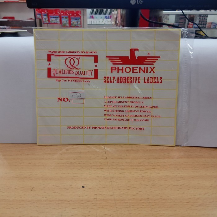 Jual Stiker Label Nama / Label Harga No.123 Phoenix | Shopee Indonesia