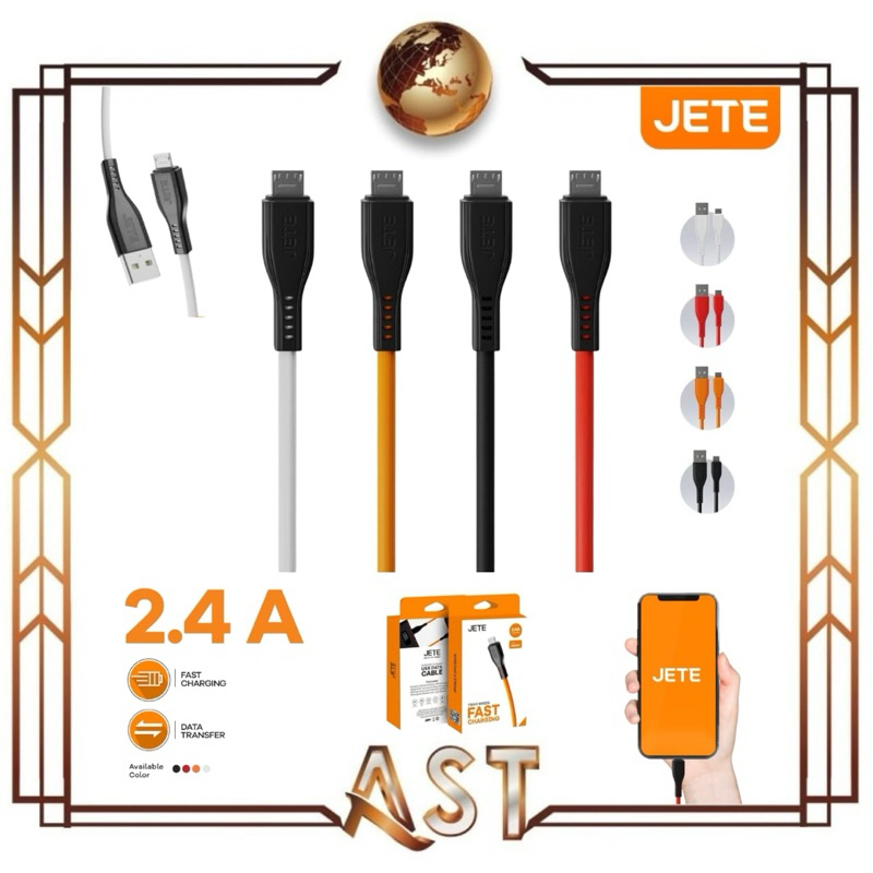 Jual KABEL DATA JETE TINY 3 FAST CHARGING 2.4A Garansi Resmi CABLE USB ...