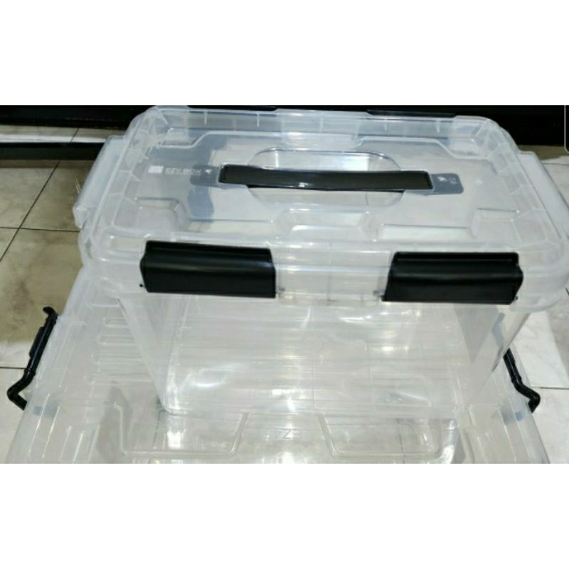 Jual container box 15 liter bening transparan / box kontainer 15 liter ...