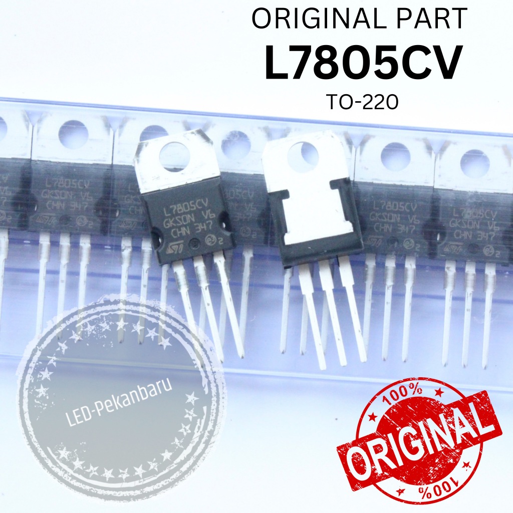 Jual ORIGINAL IC L7805CV 7805CV L7805 7805 POSITIVE 5V VOLTAGE REGULATOR TO-220 | Shopee Indonesia
