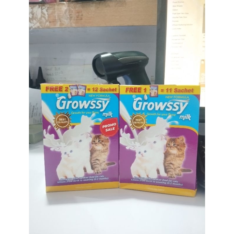 Jual SUSU CAT GROWSSY 1 BOX ISI 11Pcs/ SUSU KUCING GROWSSY/ MILK CAT ...