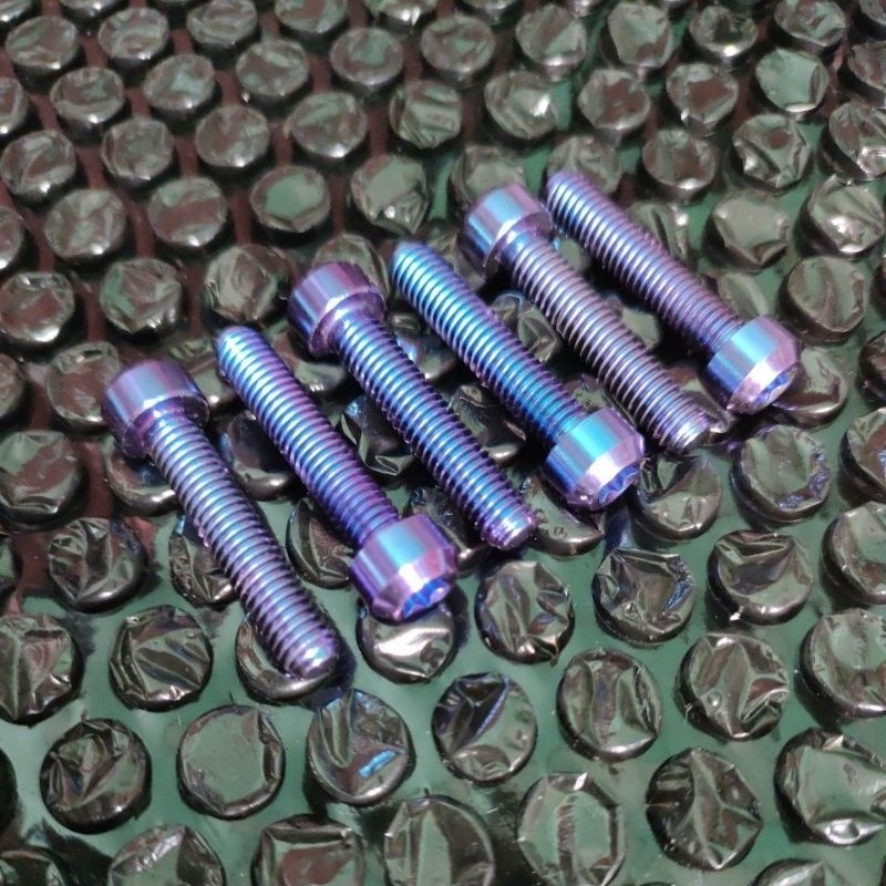 Jual Baut probolt titanium m6 x 30 drat 10 3cm harga satuan original ...