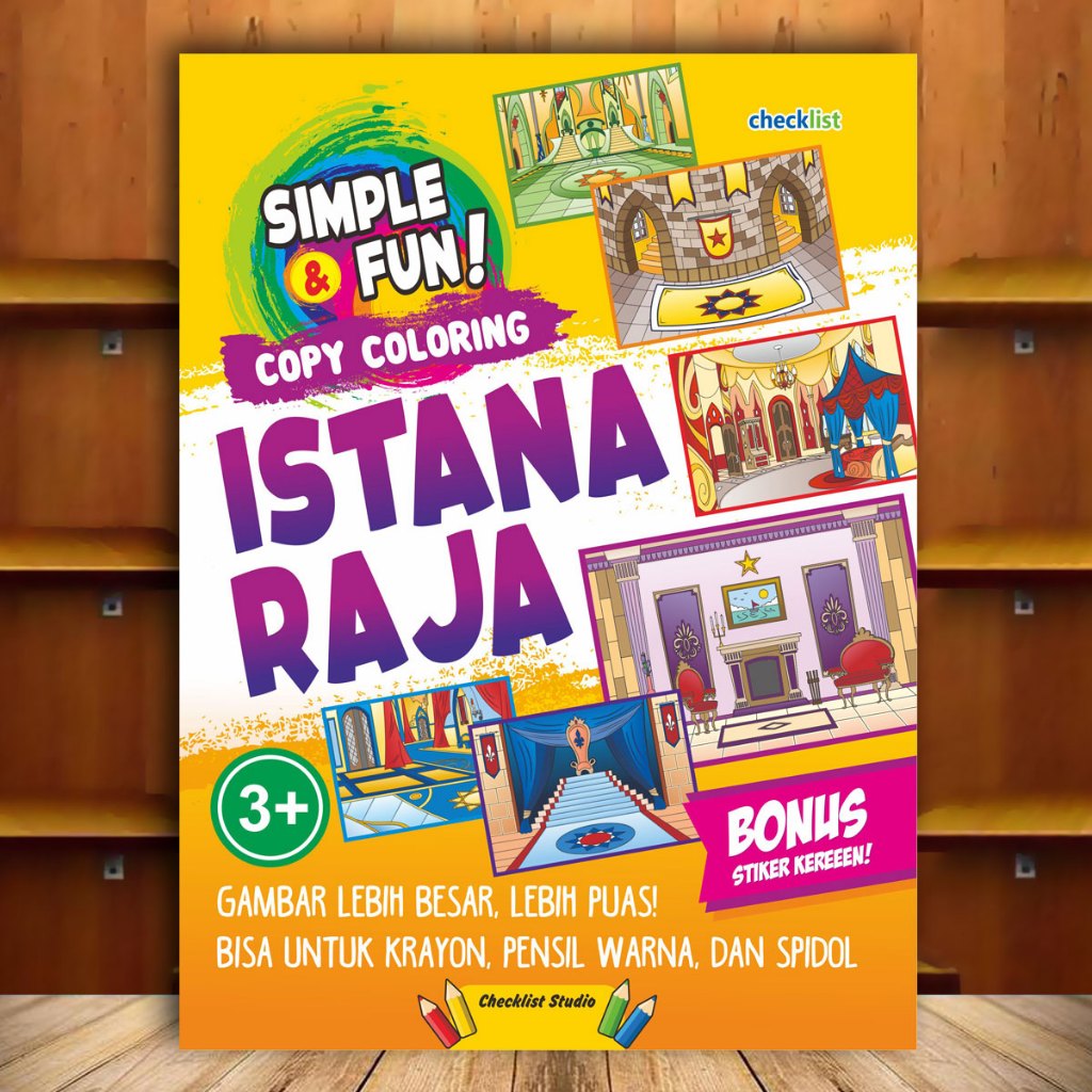 Jual Buku Mewarnai : Simple & Fun! Copy Coloring Istana Raja | Shopee ...