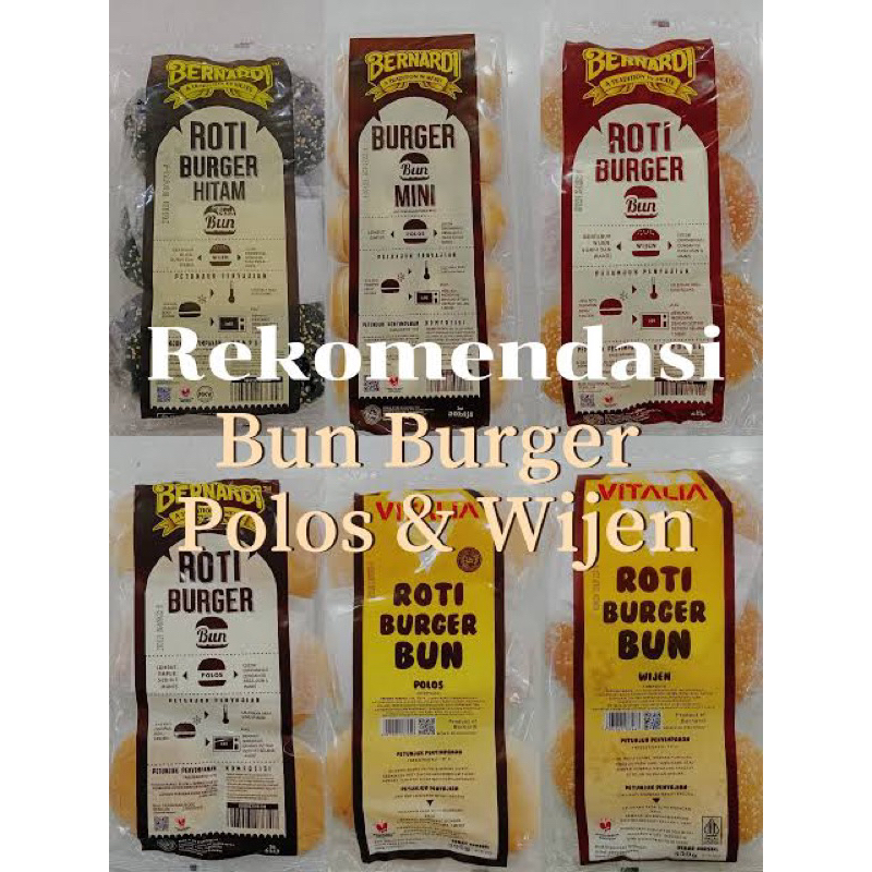 Jual roti burger bernardi & vitalia isi 6 | Shopee Indonesia