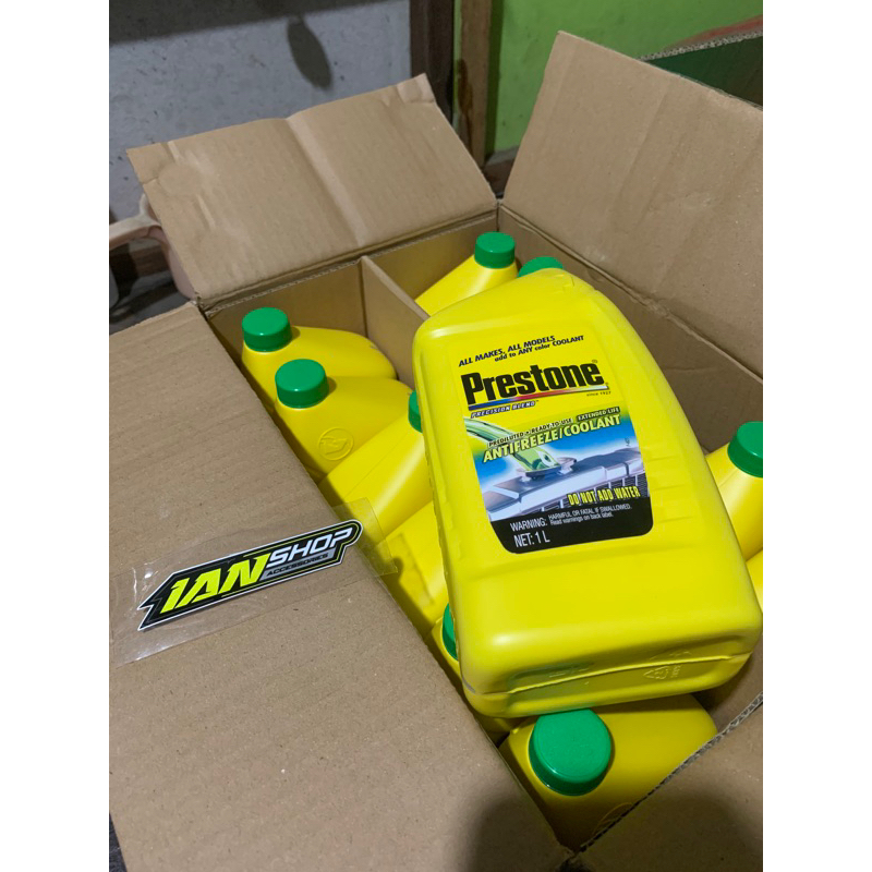 Jual Air Radiator Prestone Hijau Coolant Antifreeze 1L | Shopee Indonesia