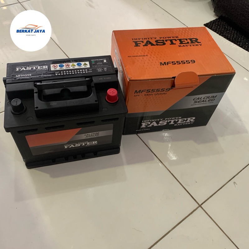 Jual Aki Faster MF 55559 55 Ah Untuk Innova Reborn Bensin/Ford Fiesta ...