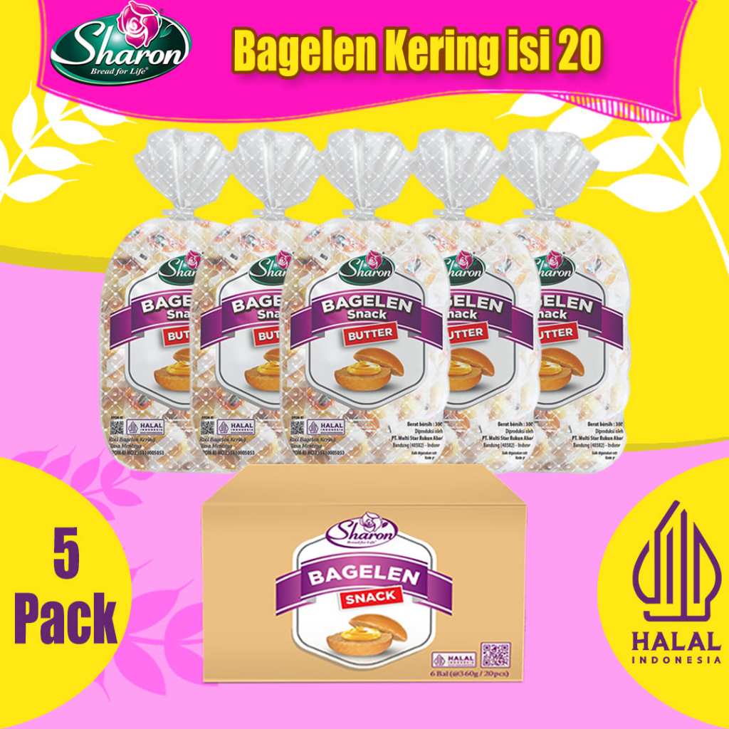 Jual Bagelen Kering Butter Isi 20 (JUMBO) Sharon Bakery 360gr | Shopee ...
