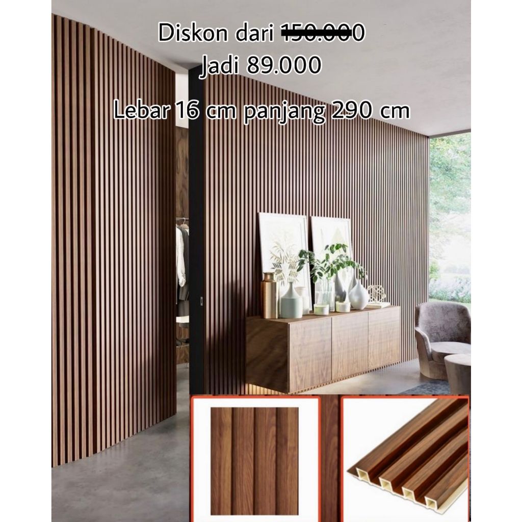 Jual Wall panel/wood panel wpc | Shopee Indonesia