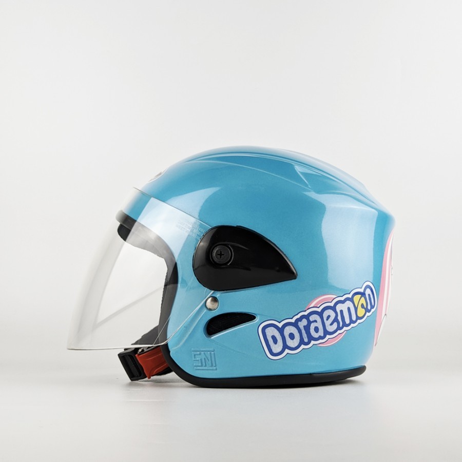 Jual Helm Motor Anak Kecil Kids Helmet Usia 3 4 5 6 Tahun SNI Doraemon ...