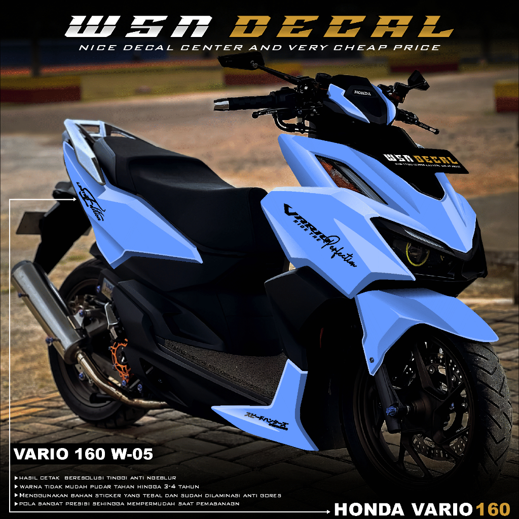 Jual (COD) Decal Sticker Honda Vario New 160 Fullbody 2022 - Dekal ...
