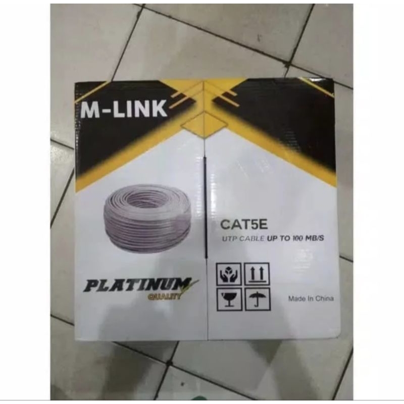 Jual Kabel LAN UTP M-Link CAT5E 1 Roll isi 305 meter | Shopee Indonesia