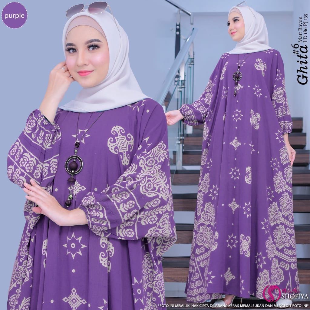 Jual Pameela Kaftan Wanita Jumbo Maksi - Kaftan Simple Elegan Motif ...